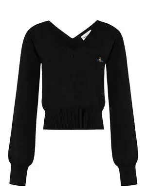 VIVIENNE WESTWOOD Beatrice V-neck Sweater - Black