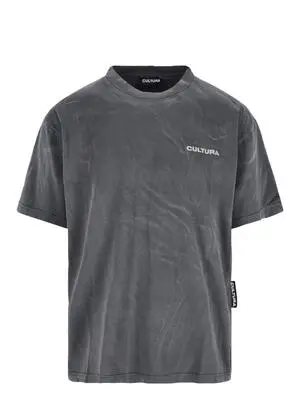CULTURA 100% Cotton Crewneck T-shirt - Grey