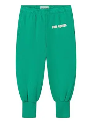 BOBO CHOSES Mini Jogging Trousers With Cuffs - Green