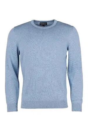 Barbour Lightweight Cotton Crew Neck Sweater - Dark Chambray