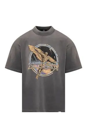 REPRESENT Golofn Tour Graphic T-shirt - Sun Fade Grey