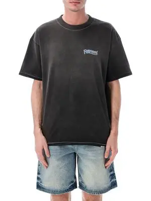 REPRESENT Casual Oversized T-shirt For - Stained Black