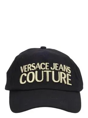 Versace 100% Cotton Hat - Black