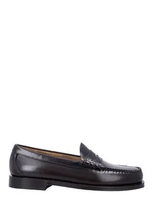 G.H. BASS & CO. GH BASS Larson Penny Loafer Leather Slip-On Loafers Marrone