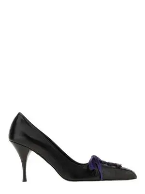 Prada Prada? Black? Mini Heel Leather Pumps 9 Cm Black