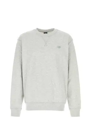 NEW BALANCE Cotton Melange Sweatshirt For - Grey