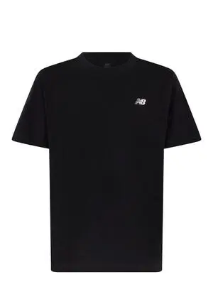 NEW BALANCE Cotton T-shirt With Mini Logo Application - Black