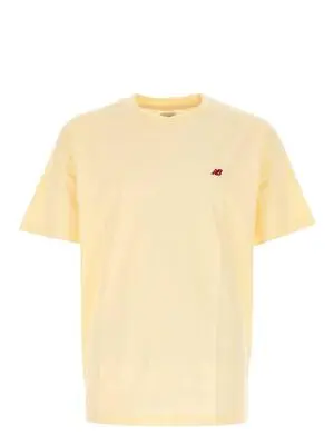 NEW BALANCE Cotton T-shirt - Yellow