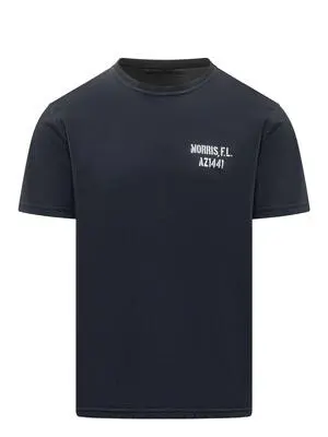 BL'KER Classic T-shirt With Stampaint Front Design - Navy