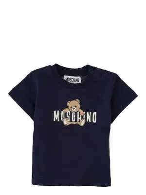 Moschino Teddy Bear Graphic Cotton T-shirt - Blue