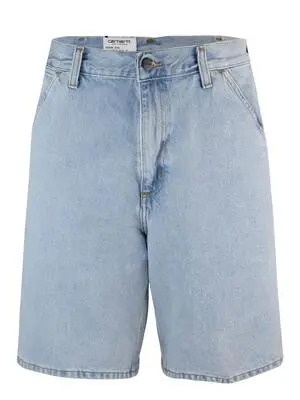 Carhartt Work In Progress 100% Cotton 'smith' Denim Shorts - Sky Blue
