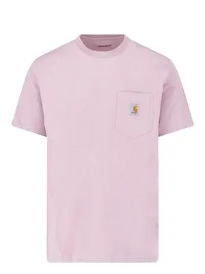 Carhartt Work In Progress Short Sleeve Pocket T-shirt - Pink