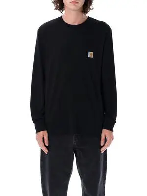 Carhartt Work In Progress Long-sleeve Pocket T-shirt - Black