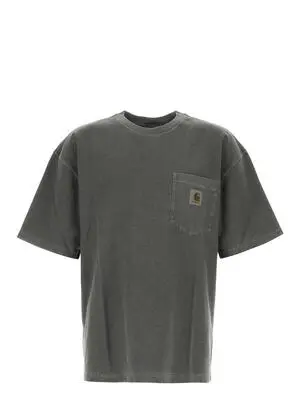 Carhartt Work In Progress Loose Pocket T-shirt In 100% Organic Cotton - Grey