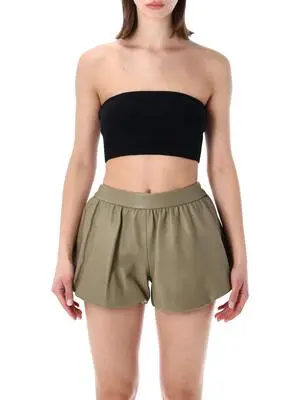 THE FRANKIE SHOP Elsie Mini Tube Top In Minimal Knit - Nero