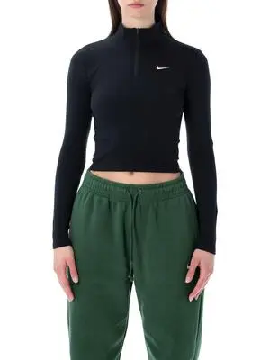 Nike NIKE Dri-FIT Midweight Quarter-Zip Slim Fit Top Nero