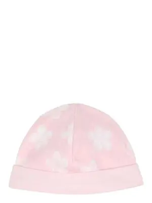 Marc Jacobs Floral Long Sleeve Mini Outfit With Matching Hat - Pink