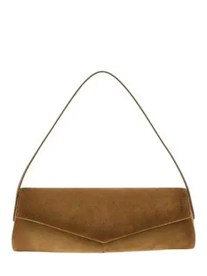 JIL SANDER Jil Sander Kante Flap Shoulder Bag Walnut