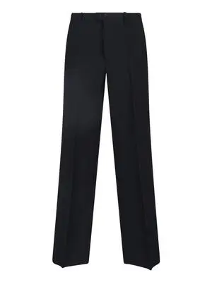 JIL SANDER Tailored Virgin Wool Trousers - Black