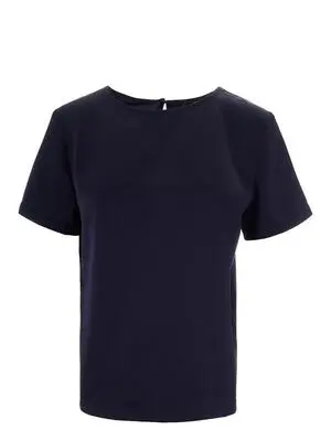 Max Mara Max Mara Elegant Women's T-Shirt - Short Sleeve Blu