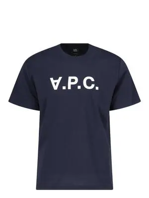 A.p.c. 100% Organic Cotton T-shirt - Blue