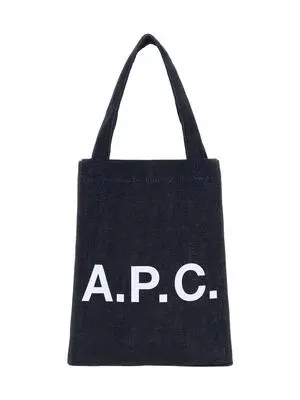 A.p.c. Demi Small Lou" Cotton Shopping Tote - Blue