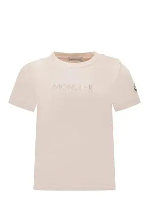 Moncler MONCLER Classic Cotton Blend T-Shirt Rosa