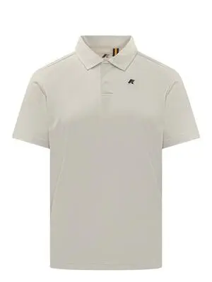 K-WAY K-way Sleeve-Cut Polo With Logo Beige Lt
