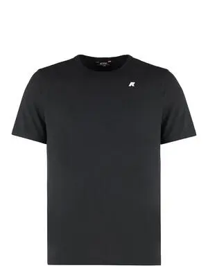 K-WAY Cotton Crew-neck T-shirt For - Black