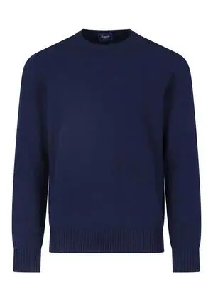 DRUMOHR Cashmere Crewneck Sweater - Blue