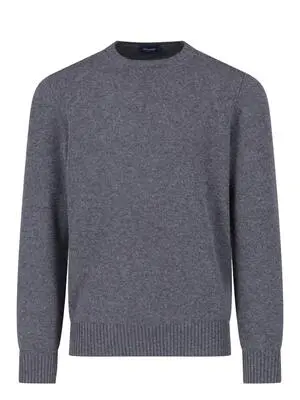 DRUMOHR Cashmere Crew Neck Sweater - Grey