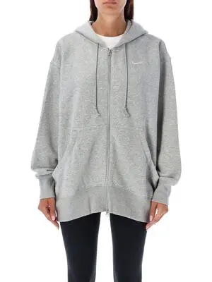 Nike Oversized Full Zip Hoodie Size - Grey