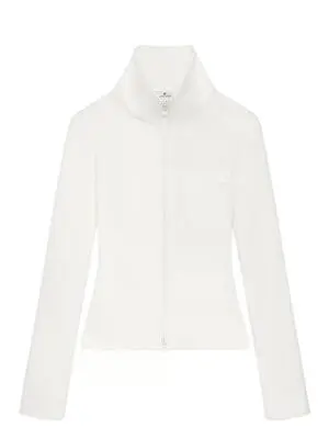 COURREGES Courrèges Zip-Up Twill Cardigan
