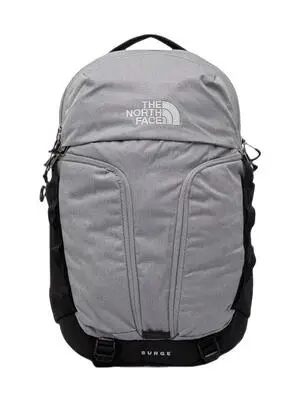 The North Face Surge Logo Embroidered Backpack - Grey