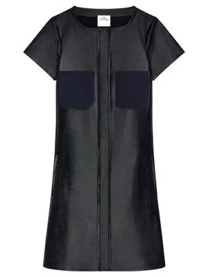 COURREGES Vinyl Patch-pocket Mini Dress - Blue