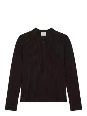 COURREGES Ribbed-knit Merino Sweater