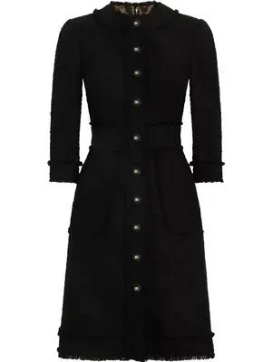 Dolce & Gabbana Dna Tweed Dress - Black