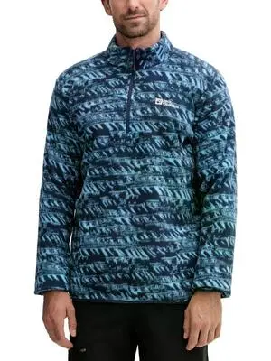 JACK WOLFSKIN Big Sky Half-zip Sweater - Blue