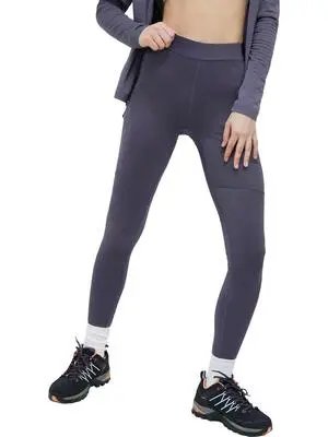 JACK WOLFSKIN Berntal Panelled Leggings - Purple