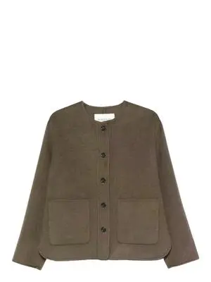 ERIC BOMPARD Collarless Button-front Jacket