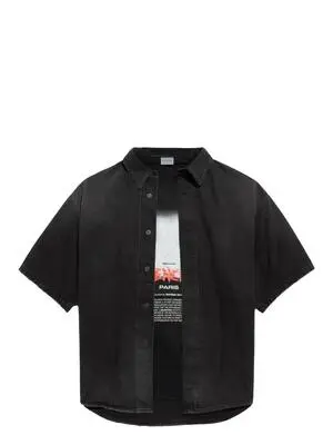 Balenciaga The Door Hybrid Shirt - Black