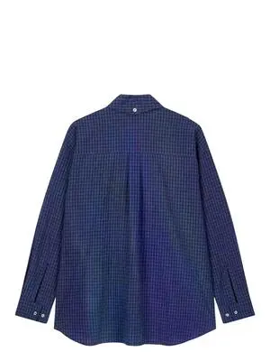 STUDIO TOMBOY Check-pattern Oversized Shirt - Blue