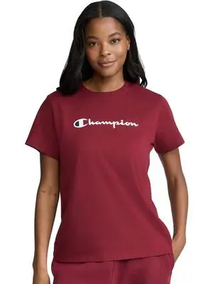 Champion Champion Script Logo Classic T-Shirt Cabernet