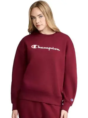 Champion Script Logo Sweatshirt - Cabernet