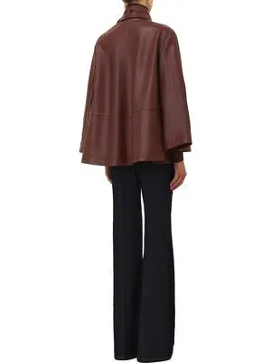 ZIMMERMANN Valiant Leather Pussybow Coat
