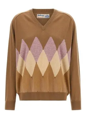 BALLANTYNE Diamond' Sweater - Brown