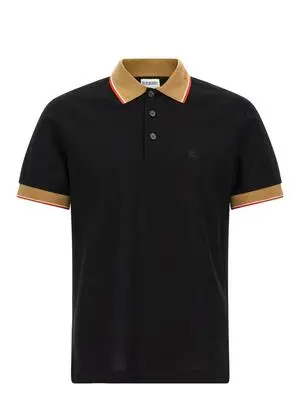 Burberry 'evan' Polo Shirt Black