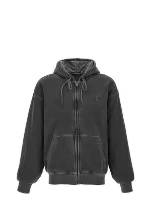 Carhartt Work In Progress Vista" Zip-up Hooded Jacket - Black