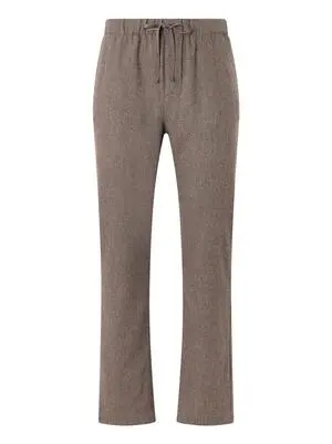 Hartford Joggy Straight-leg Wool Trousers - Brown