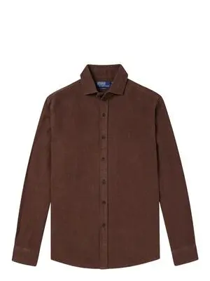 Polo Ralph Lauren Logo-embroidered Linen Shirt - Brown